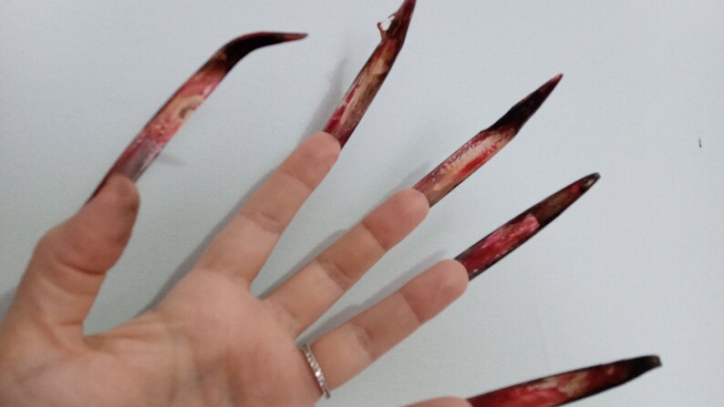 Werewolf Nails Monster Zombie Halloween Costume Cosplay - Etsy