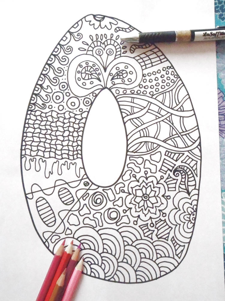 Colouring Number 0 Book Year Birthday Anniversary Zero Kids Adult ...