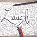 Laugh Coloring Page Book Kids Adults Page Instant Download Colouring ...