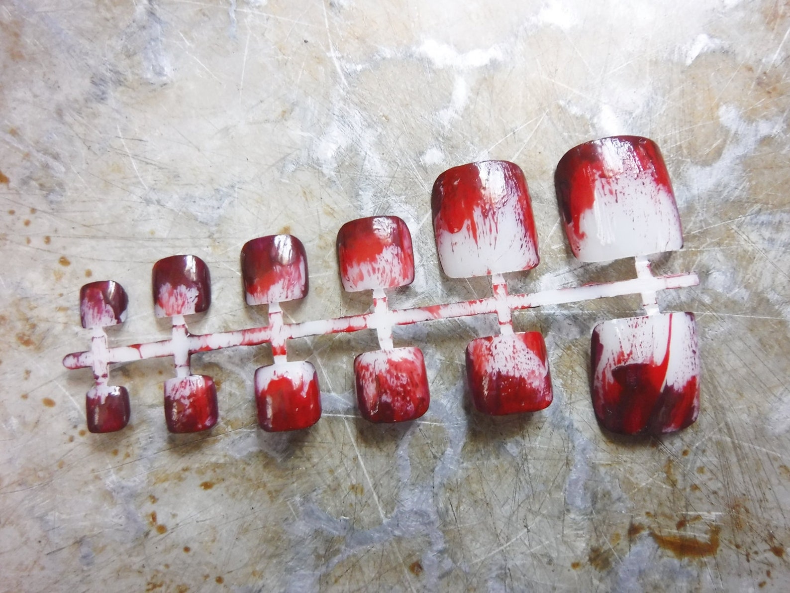 Horror Bloody Toe Nails Witch Vampire Zombie Blood - Etsy