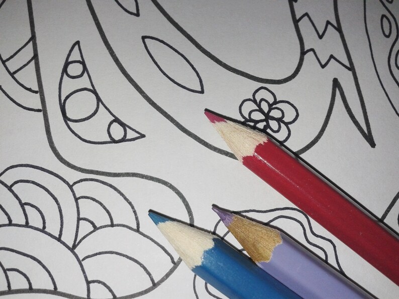 Tgif Adult Coloring Book Page Download Thanks God It S Friday - Etsy