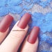 Matte Press on Nails Dark Red Fake Nail Tip Red - Etsy
