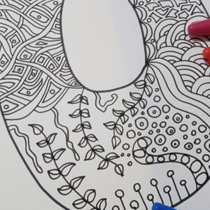 O Colouring Letter Page O Alphabet Initial Kids Adult Coloring ...