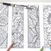 Bookmark Doodle Henna Coloring Tattoo Page Markers Printable - Etsy