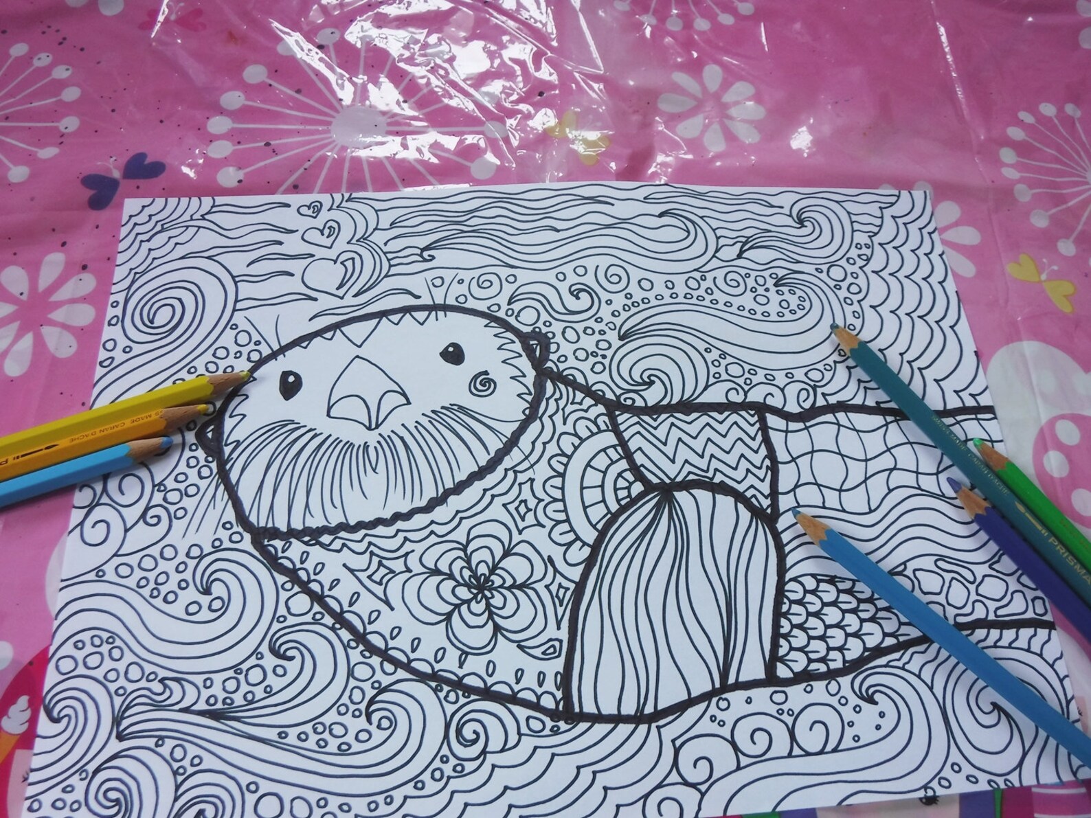 Lontra carina da colorare da stampare bambini e adulti - Etsy Italia