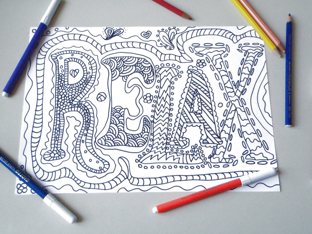 Entspannung Zeichnung durch Färbung erwachsenen Kindern zen Meditation ...