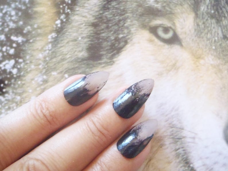 Werewolf Nails Halloween Witch Zombie | Etsy