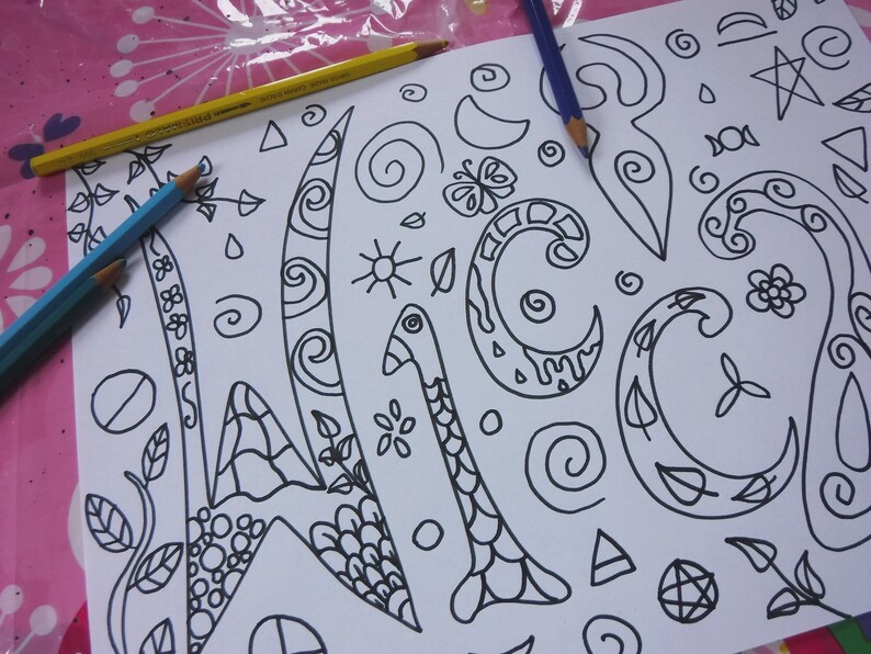 Wicca Coloring Book Adult Wiccan Whimsical - Etsy