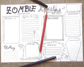 Printable Survival Checklist - Etsy