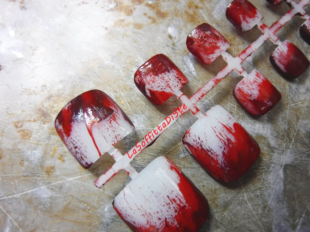 Horror Bloody Toe Nails Witch Vampire Zombie Blood - Etsy