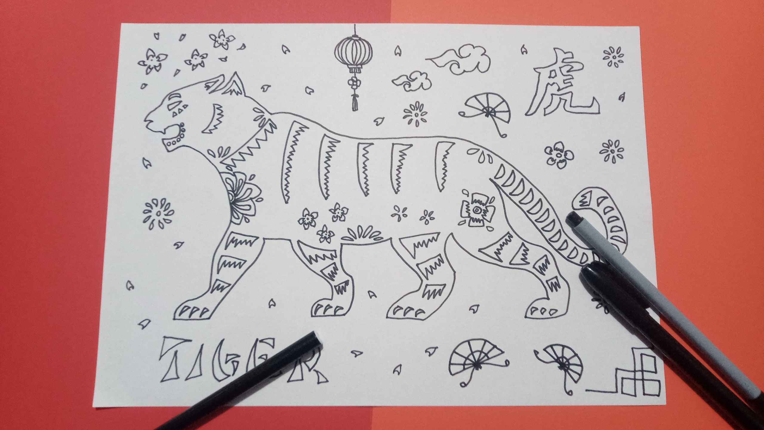 Chinese New Year 2022 Coloring Pages