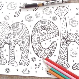 Meh Coloring Book Page Colouring Image Funny Cool Doodle Doodling Joke ...