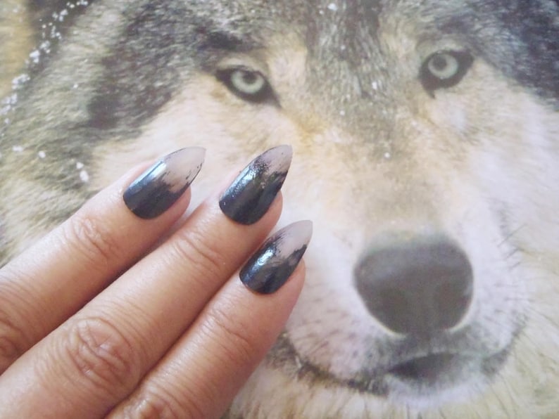 Werewolf Nails Halloween Witch Zombie | Etsy