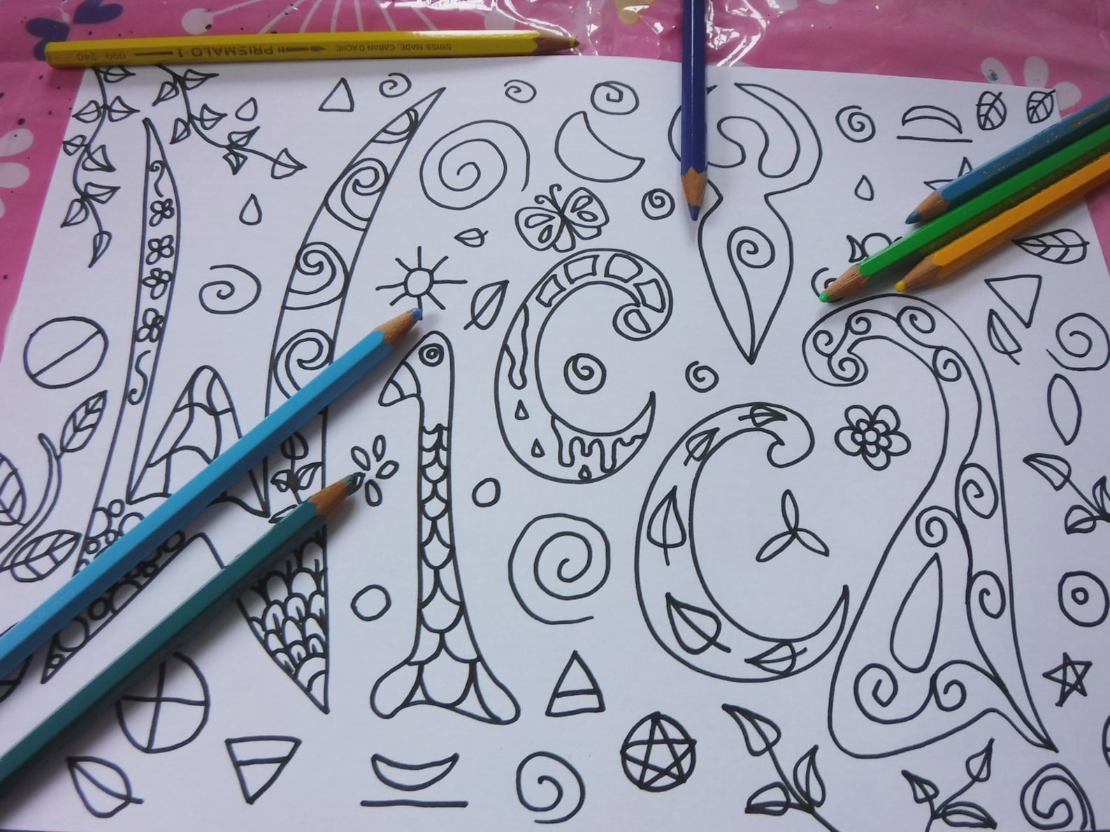 Wicca Coloring Book Adult Wiccan Whimsical - Etsy