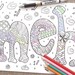 Meh Coloring Book Page Colouring Image Funny Cool Doodle Doodling Joke ...