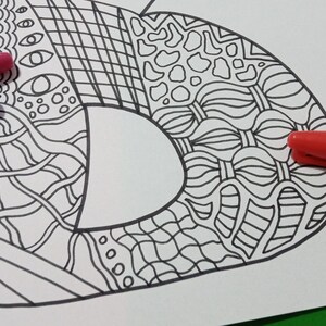 Lettera b da colorare adulti bambini alfabeto lettere B - Etsy Italia