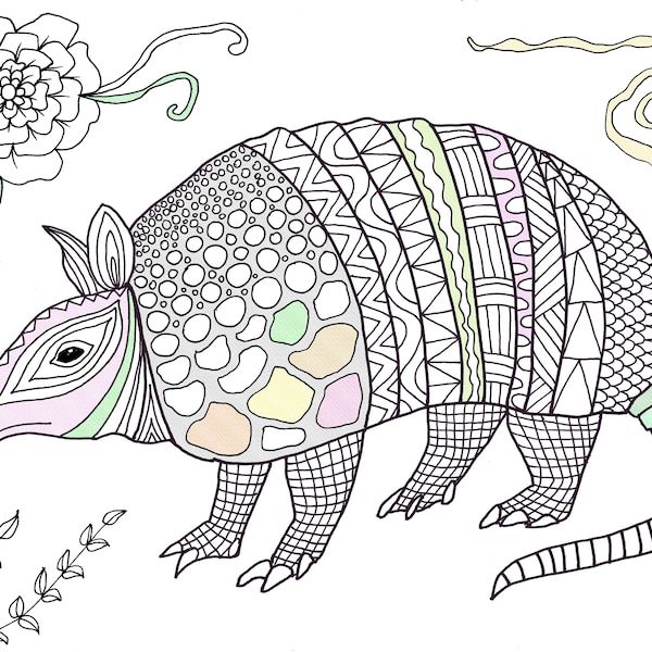 Zentangle Animal - Etsy