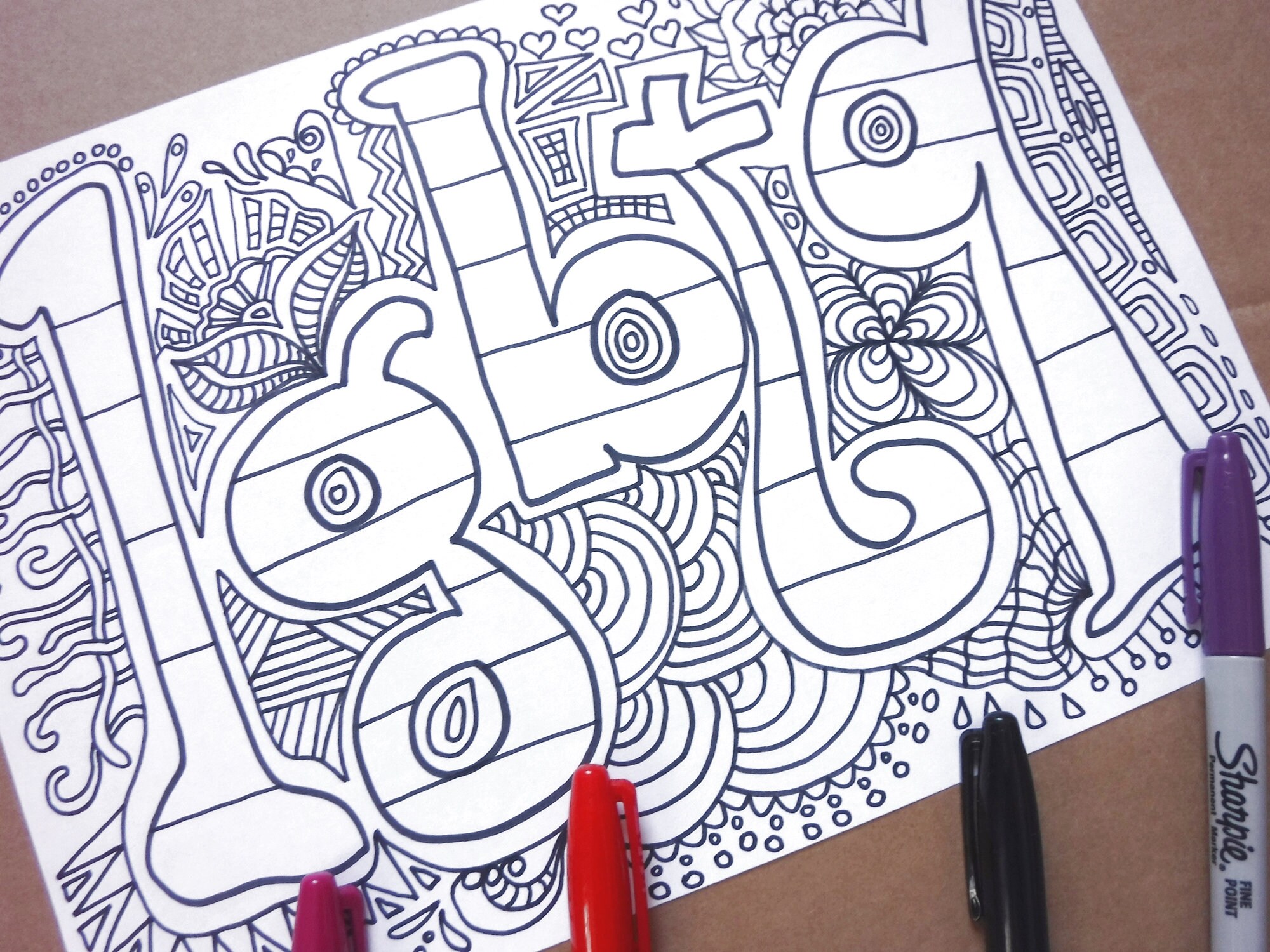 Coloring Page Lgbtq Printable Gay Pride Lgbt Lesbic - Etsy Canada