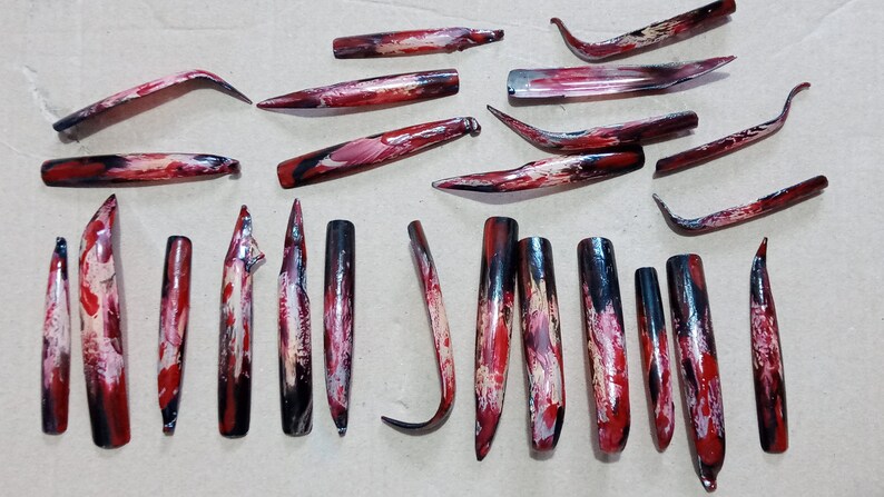 Werewolf Nails Monster Zombie Halloween Costume Cosplay - Etsy