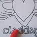 Claddagh Coloring Valentines Day Card Love Gift Engagement - Etsy