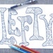 Lefty Colouring Page Left Handed Left Hander Hand Zentangle - Etsy
