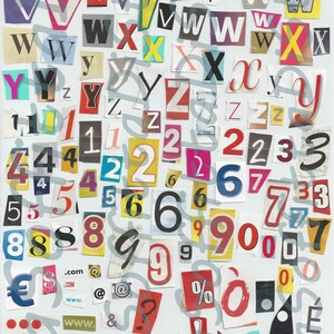 Printable Magazine Letters Instant Download - Etsy