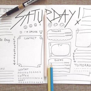 7 Days Journal Printable Starter Kit Daily Planner - Etsy