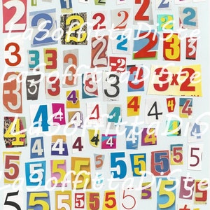 Numbers Magazine Letters Instant Download Stickers Planner Ransom Note ...