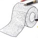 Toilet Paper Coloring Printable Page Digital Art Colouring - Etsy