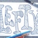 Lefty Colouring Page Left Handed Left Hander Hand Zentangle - Etsy