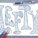 Lefty Colouring Page Left Handed Left Hander Hand Zentangle - Etsy