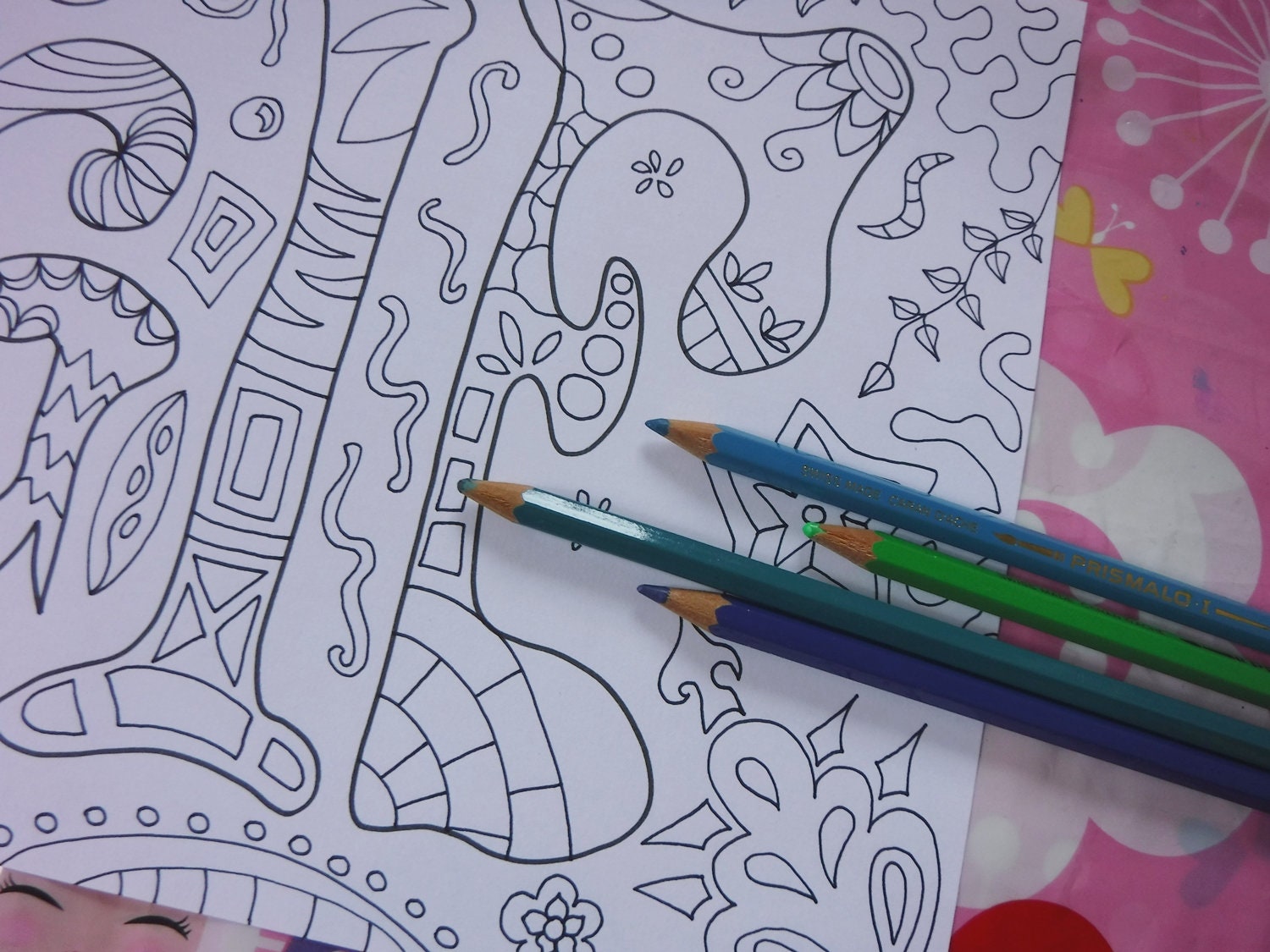 Tgif Adult Coloring Book Page Download Thanks God It S Friday - Etsy