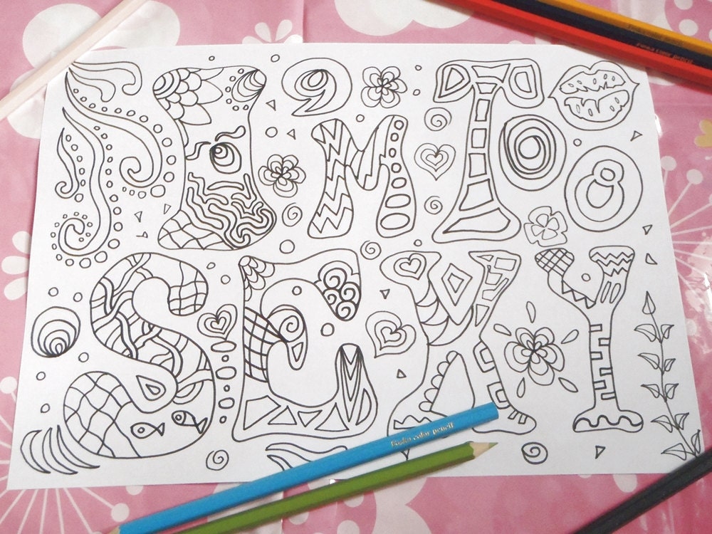 I'm Too Sexy Adult Coloring Book Relax Fun Anti Stress | Etsy