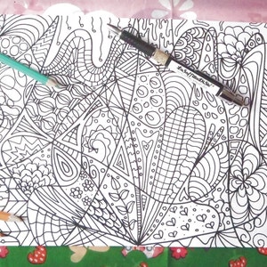 Doodle Intricate Adults Coloring Book Expert Level Page Anti Stress ...