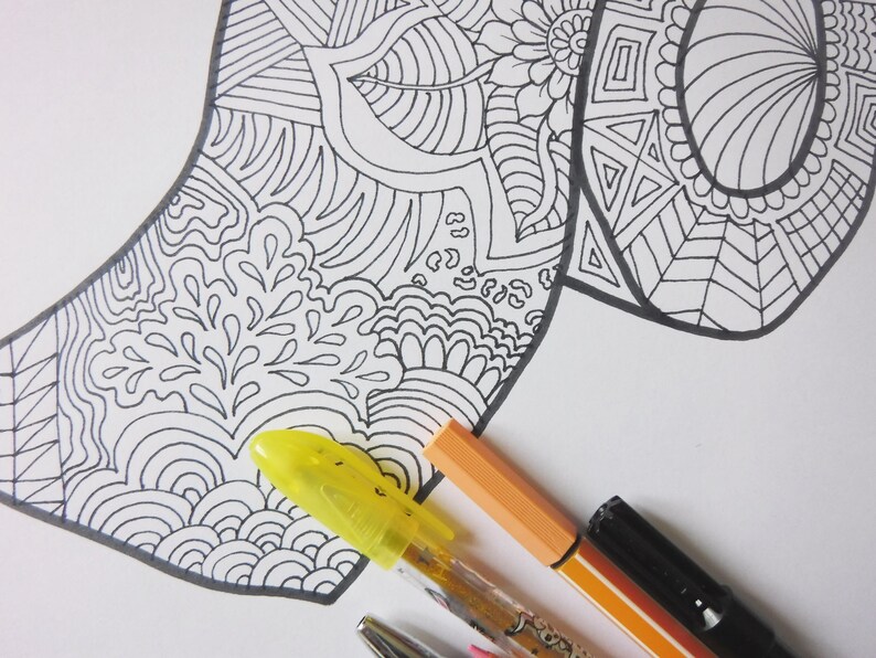 Toilet Paper Coloring Printable Page Digital Art Colouring - Etsy