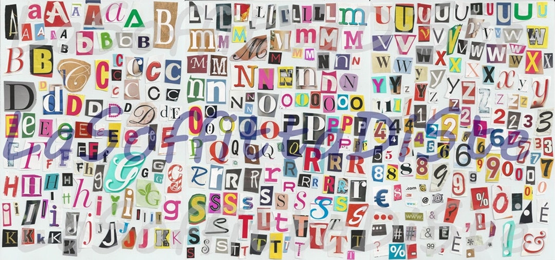 Printable Magazine Letters Instant Download - Etsy