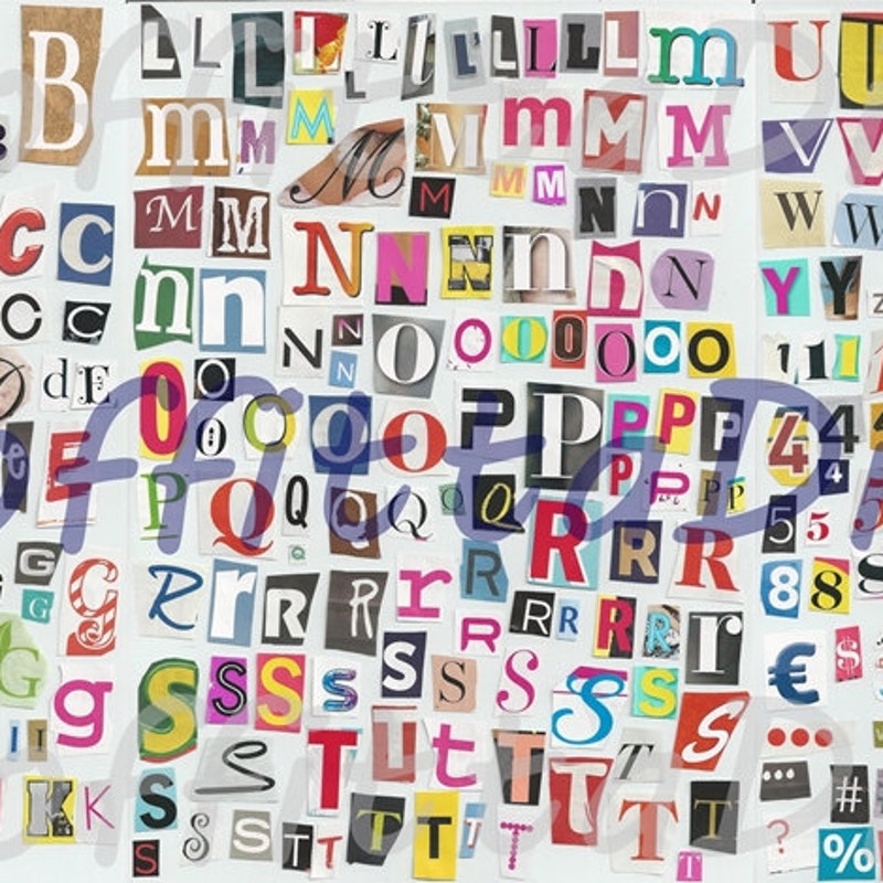 Magazine Letters - Etsy
