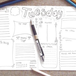 7 Days Journal Printable Starter Kit Daily Planner - Etsy