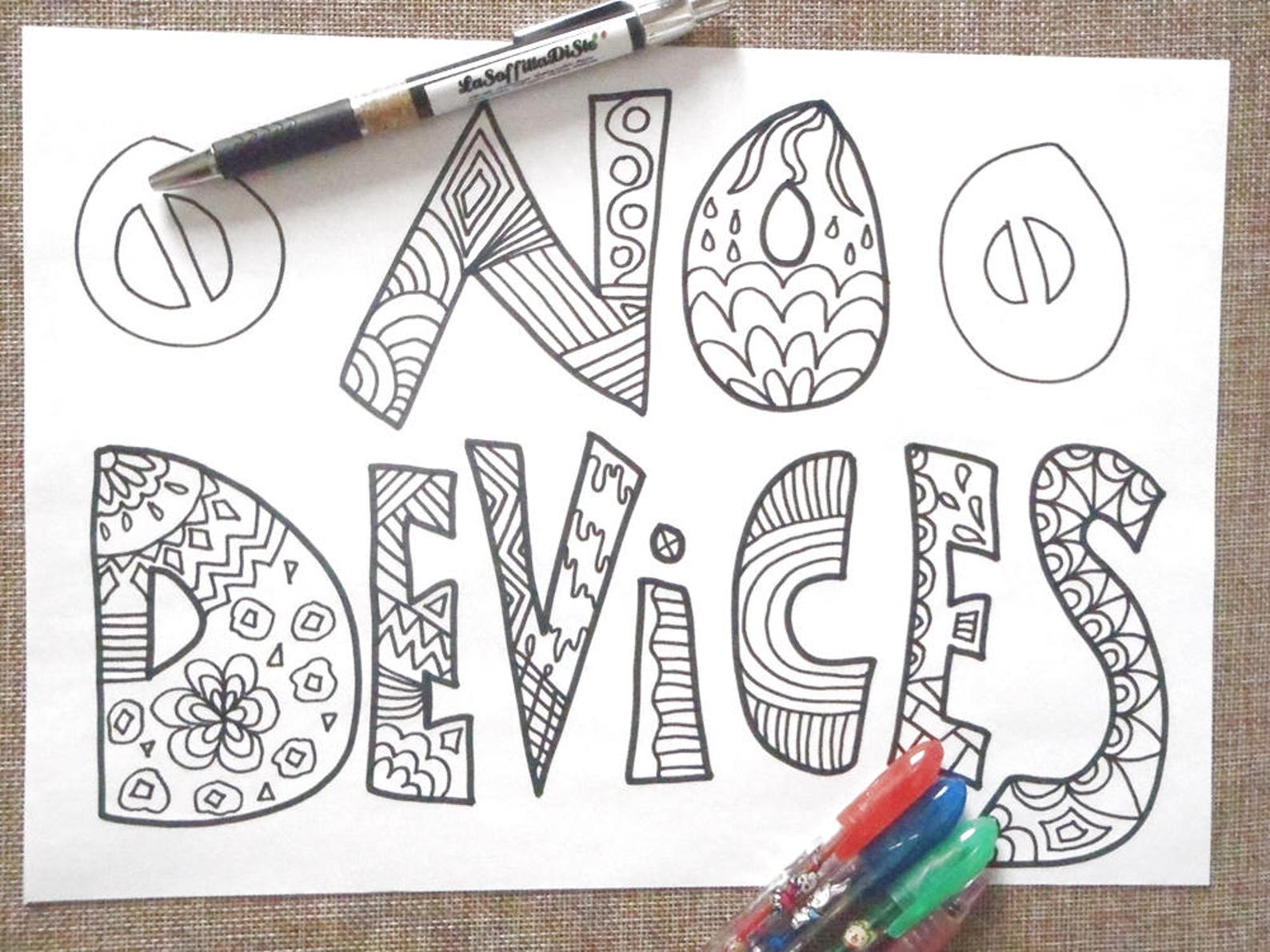 No devices da colorare bambini no smartphone no fotocamere no - Etsy Italia
