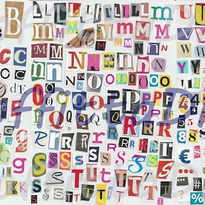 Printable Magazine Letters Instant Download - Etsy