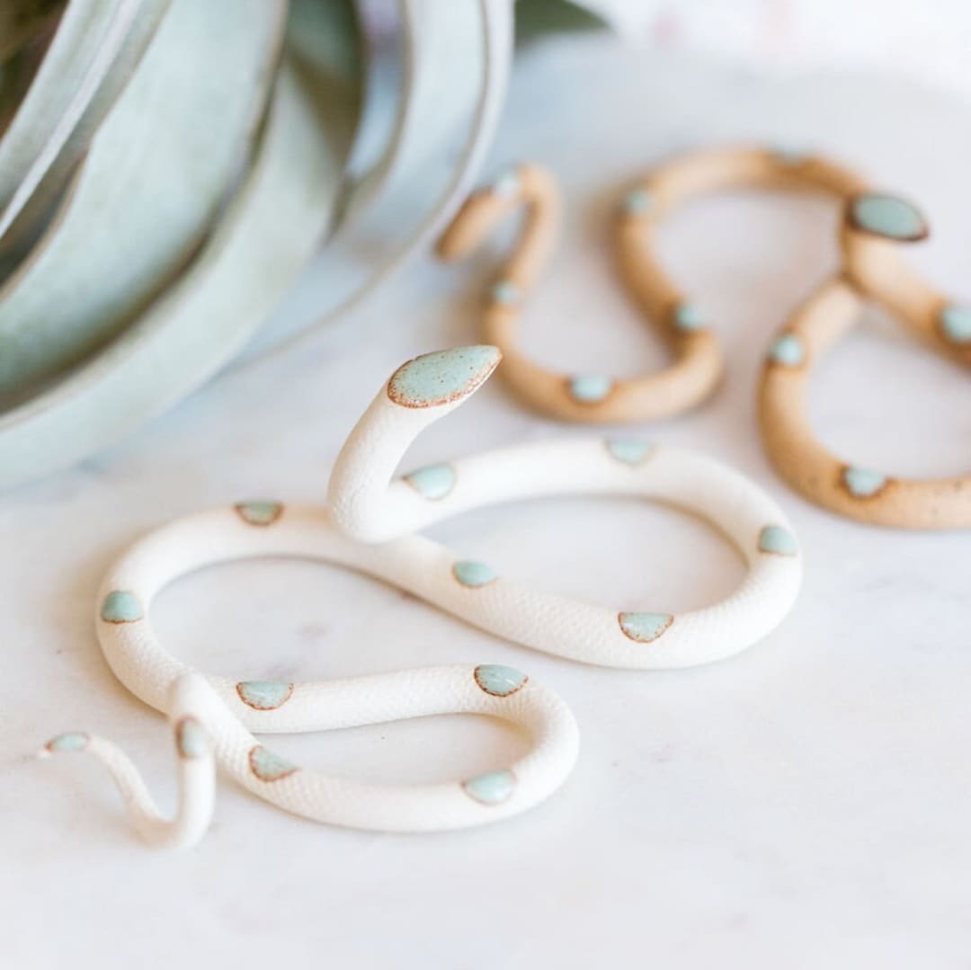 Ceramic Snake, Small by Carter + Rose - Etsy