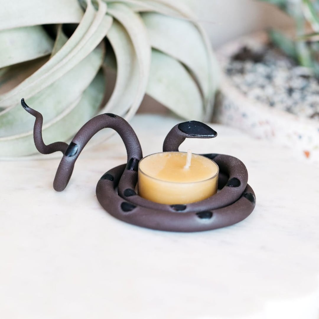 Ceramic Snake, Medium Tealight by Carter + Rose - Etsy