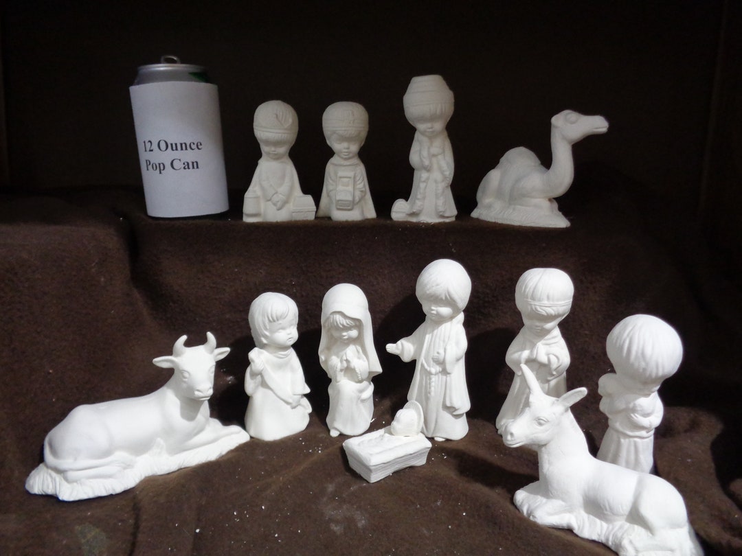 Ceramic Bisque 12 Piece Nativity Kids Set - Duncan - C150 - Etsy