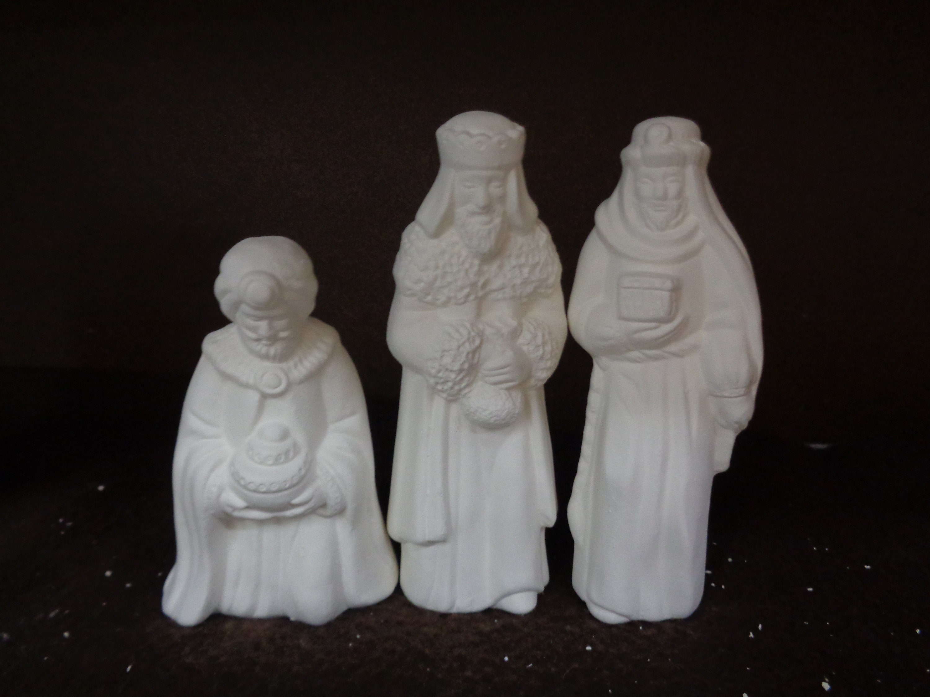 13 Piece Ceramic Bisque Medium Ceramichrome Nativity Set | Etsy