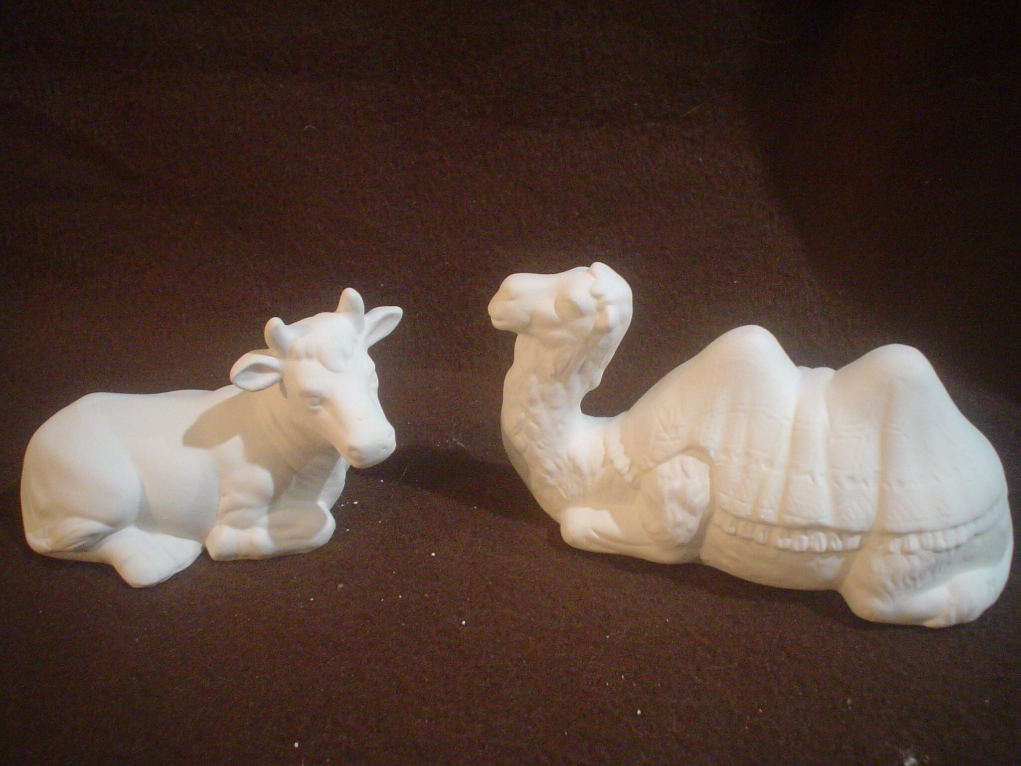 11-piece-ceramic-bisque-ceramichrome-nativity-set- Figures From 1 1/4 ...