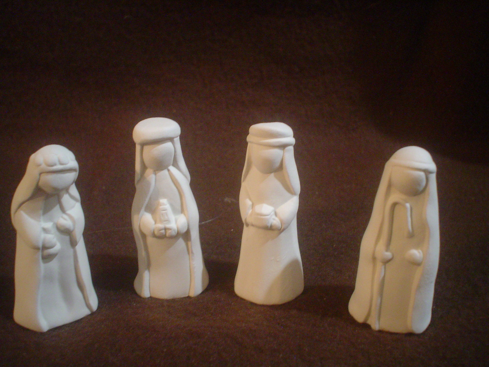 Ceramic Bisque 13 Piece Miniature Riverview Faceless Nativity - Etsy