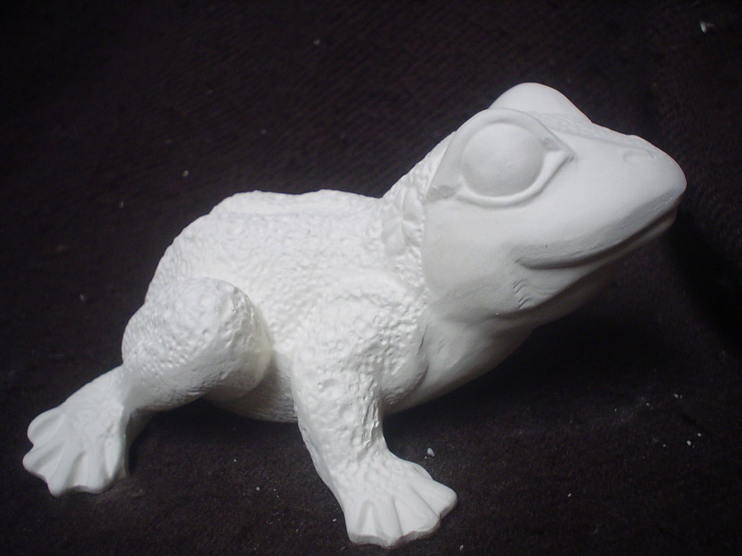 Ceramic Bisque 5" Long Keyholder Frog & Stopper - Ready to Paint - C179 ...