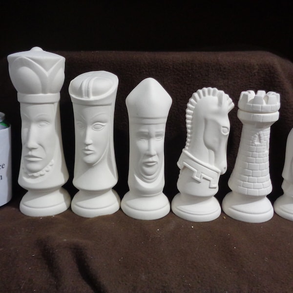 Ceramic Chess Set - Etsy