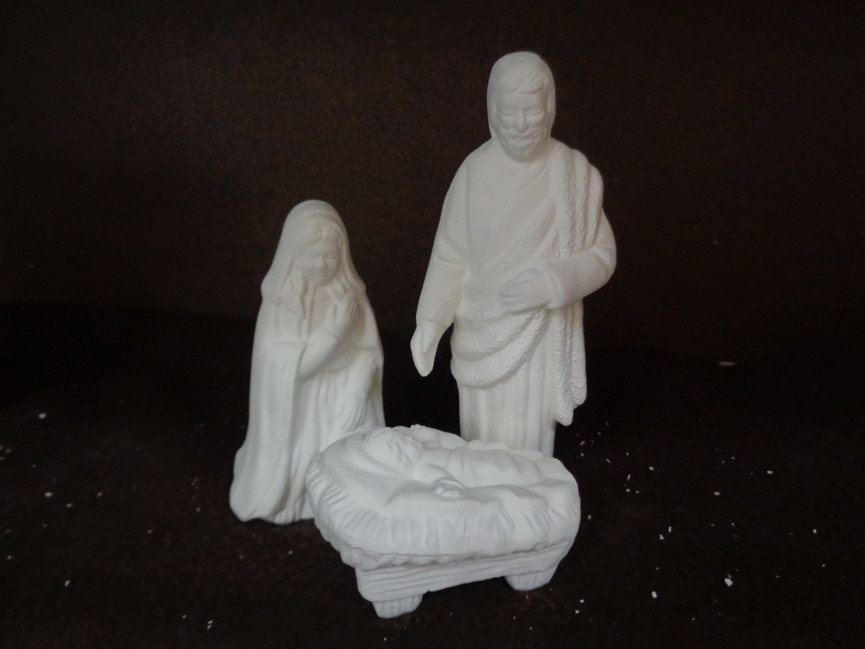 13 Piece Ceramic Bisque Medium Ceramichrome Nativity Set | Etsy