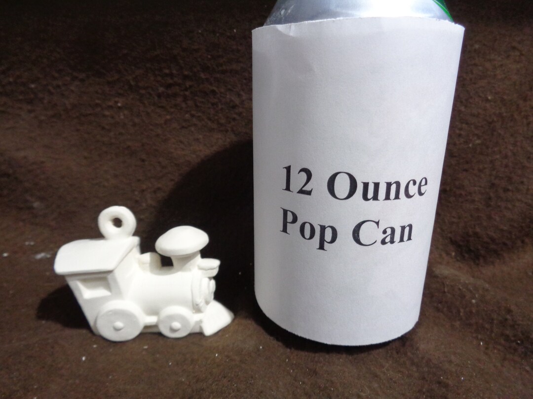Ceramic Bisque Ornament: 2" Small Train Engine - Ready to Paint - D454 ...